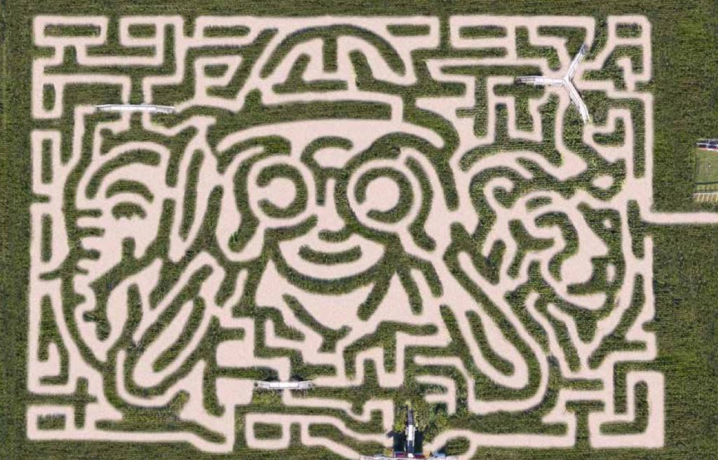 Mega Maze - Davis Mega Farm Festival has the greatest corn maze